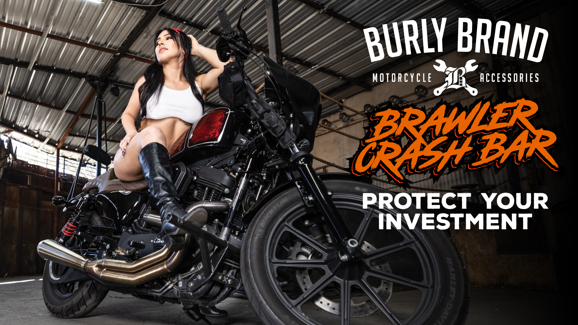 Burly Brand Brawler Crash Bar: Protect Your Investment - Rollies Speed Shop